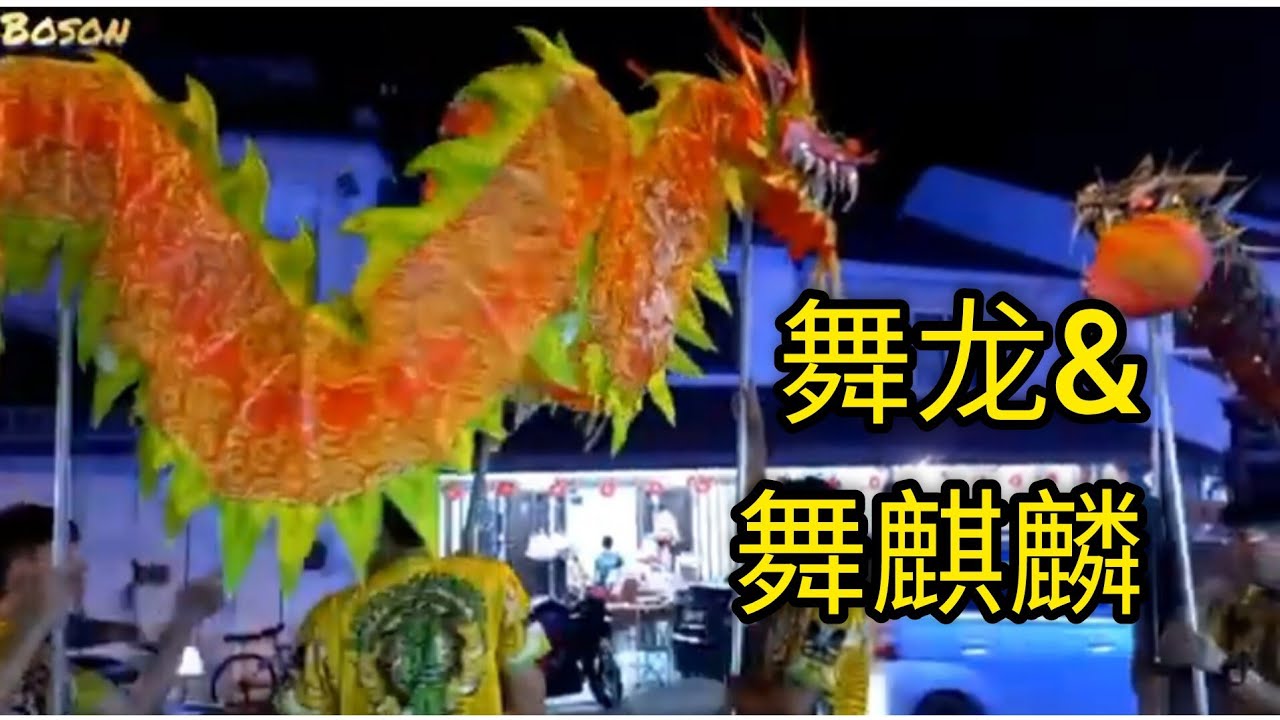 舞龙&舞麒麟马六甲东街纳2023 Dragon Dance & Kirin Dance Malaacca - YouTube