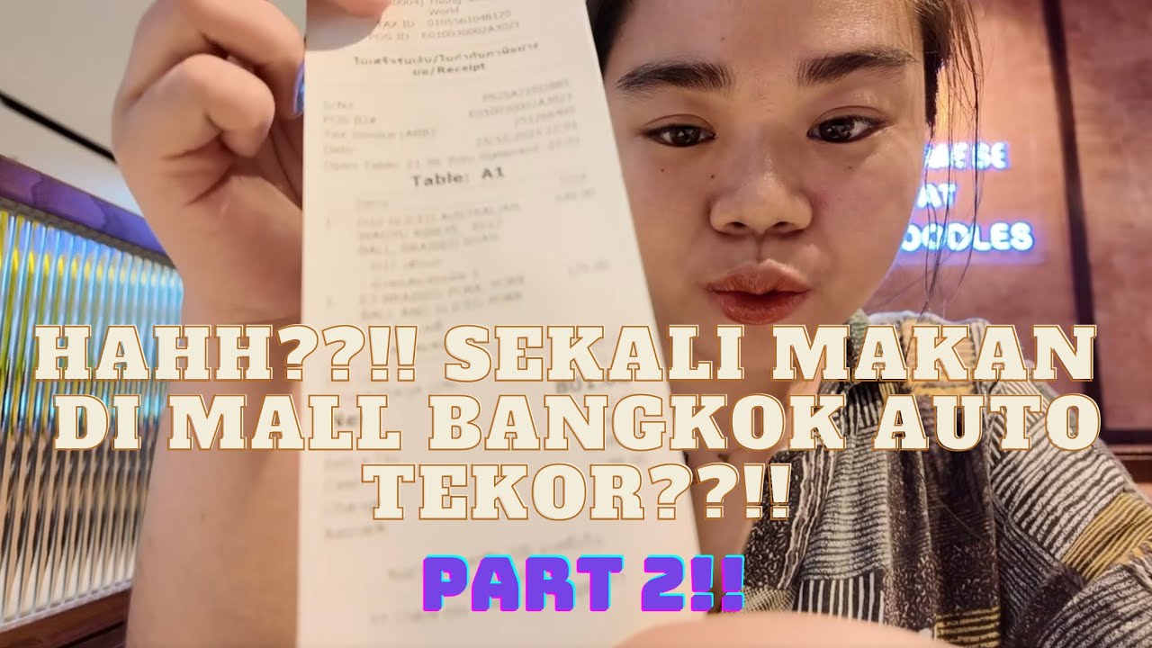 MAKAN DI RESTORAN DALAM MALL CENTRALWORLD YG UDH MICHELIN??! SEENAK APA YA?? DAY 1 PART 2! # ...