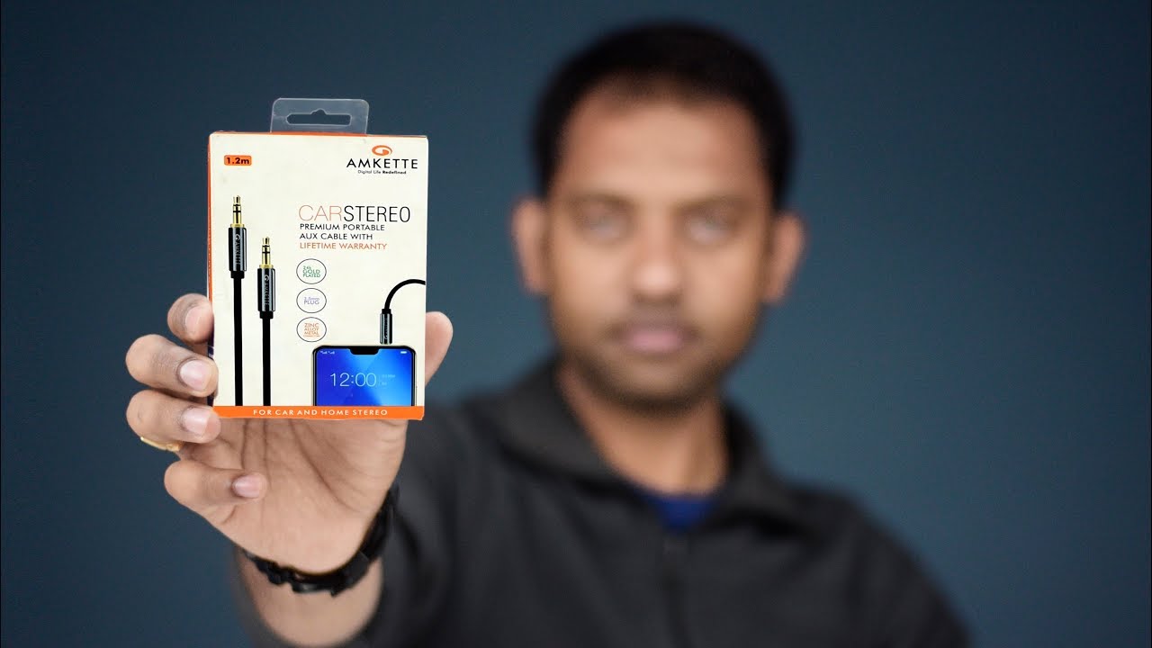 Best AUX cable for your car/ home streo ... Amkette ... Unboxing ...