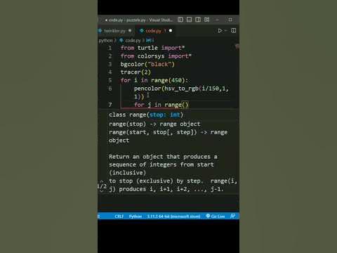 #shorts Wonderful graphics design by python | Python for beginners | # ...