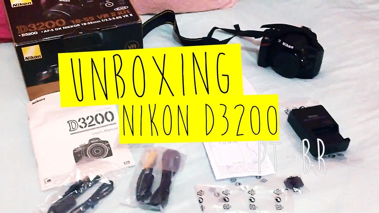 UNBOXING NIKON D3200 - PORTUGUÊS (BR) | Tais Silva - YouTube