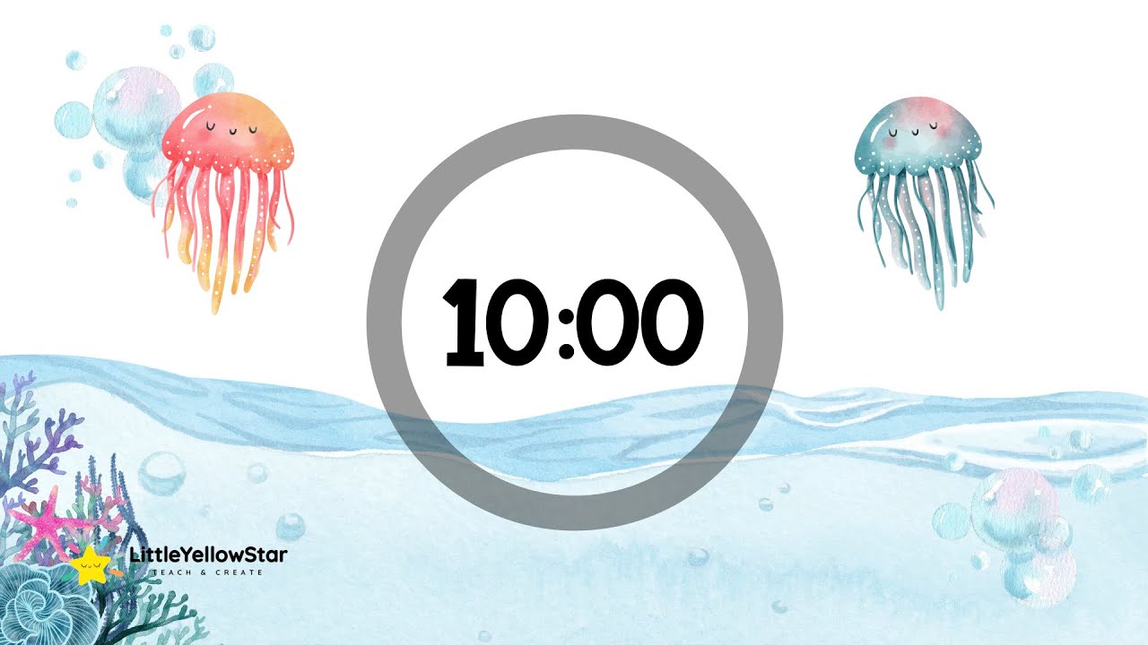 Ocean Bossa Nova Timer – 10 Minutes Countdown Timer For Kids With Music ...