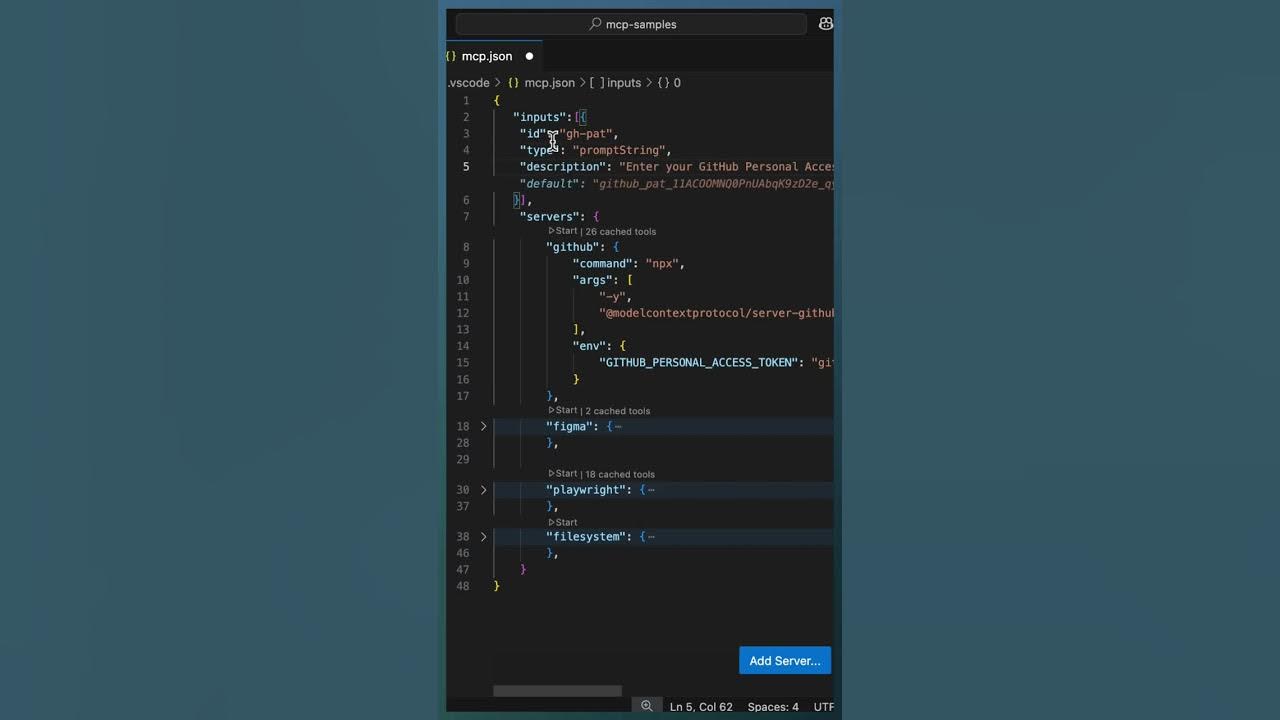 Secure Your API Keys in MCP Server: Use Input Parameters in mcp.json - YouTube