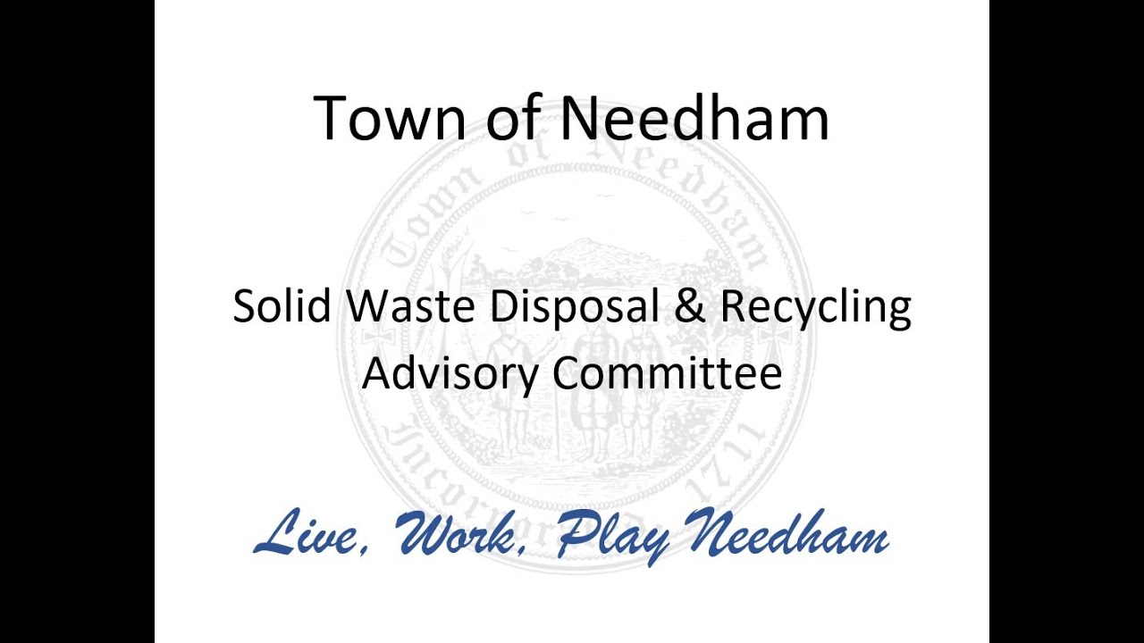 Solid Waste Disposal & Recycling Advisory Committee 10/17/2023 - YouTube