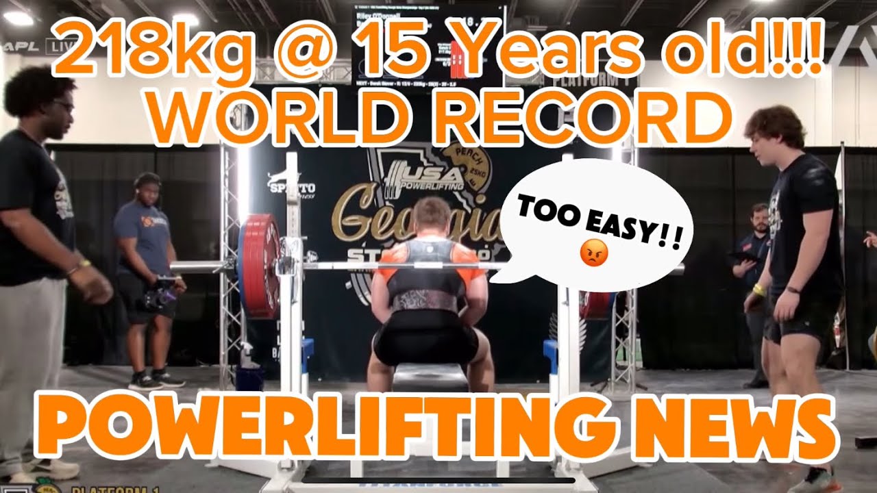 New WORLD RECORD Bench Press @ 15 Years Old!!! + 105kg BATTLE ...