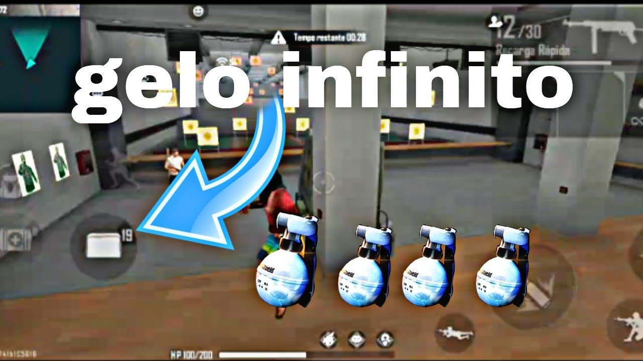 COMO TER GELO INFINITO NO MODO TREINAMENTO FREEFIRE - YouTube