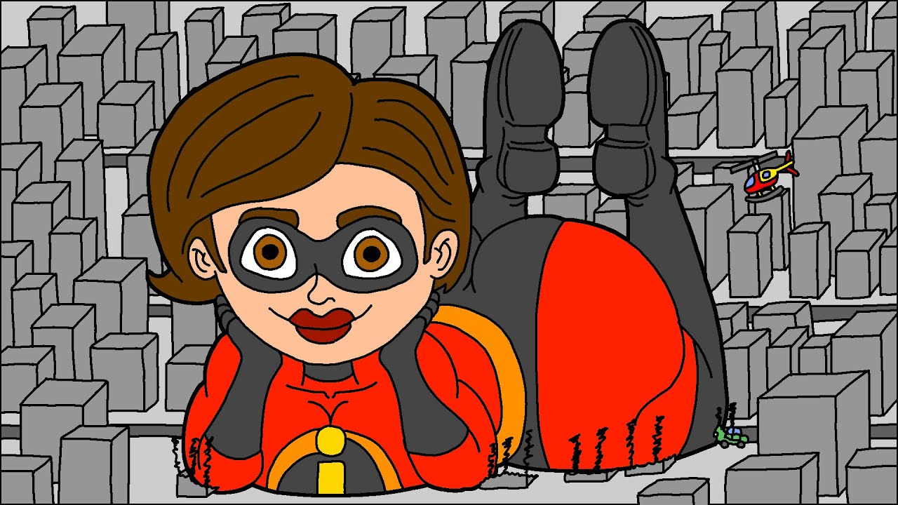 Elastigirl Mommy Giantess Muscle Growth Unaware Pov City Boobs Feet Butt Crush Youtube