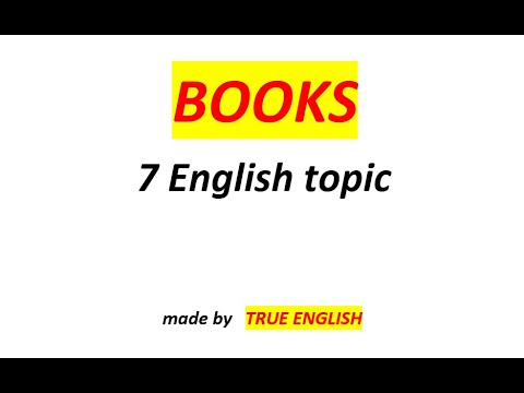 7 English topic - BOOKS - YouTube