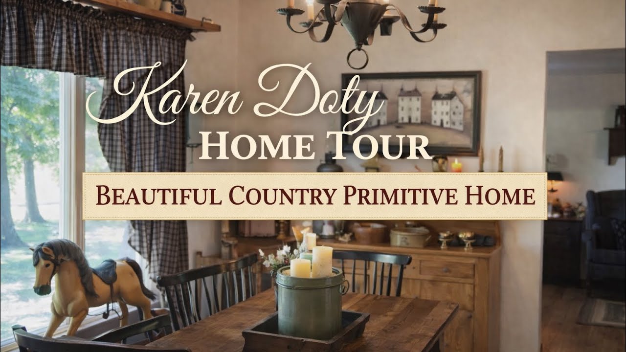 STOP & WATCH this BEAUTIFUL Country Primitive HOME TOUR ~ The Home Of ...