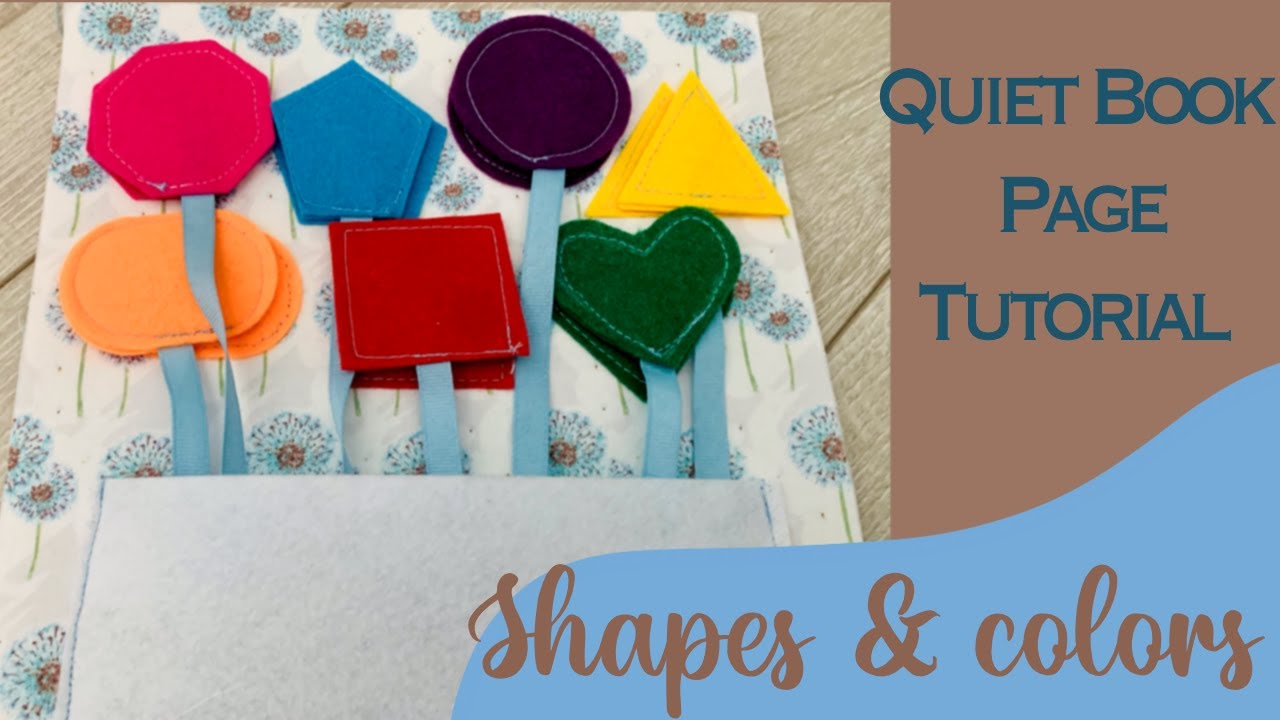 Quiet/ Busy Book Page Tutorial (Matching Shapes and Colors) - YouTube