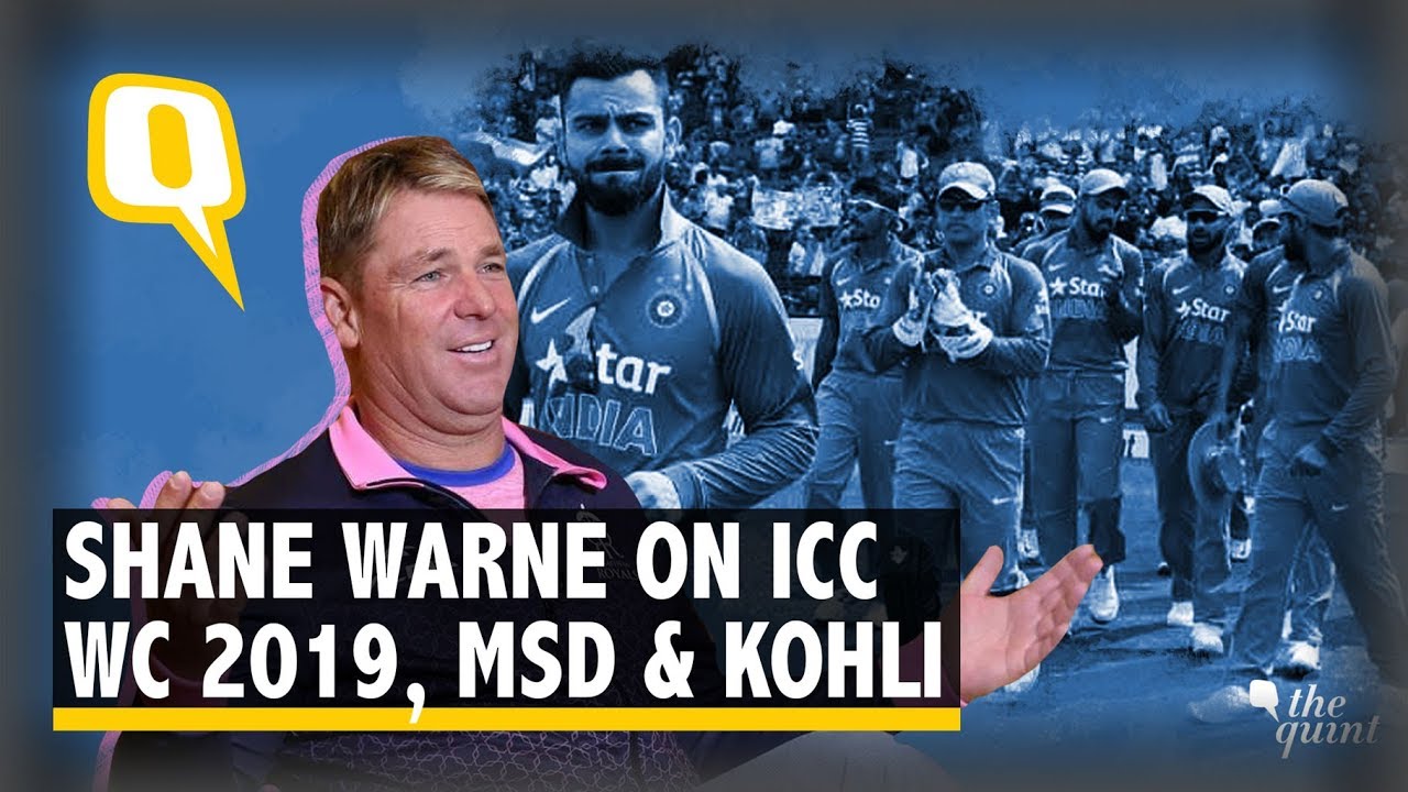 Shane Warne on World Cup, MS Dhoni & Virat Kohli | The Quint - YouTube