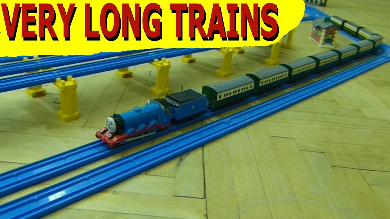 プラレール Tomy Thomas - Longer trains Vol.24: very long trains [HD] - YouTube