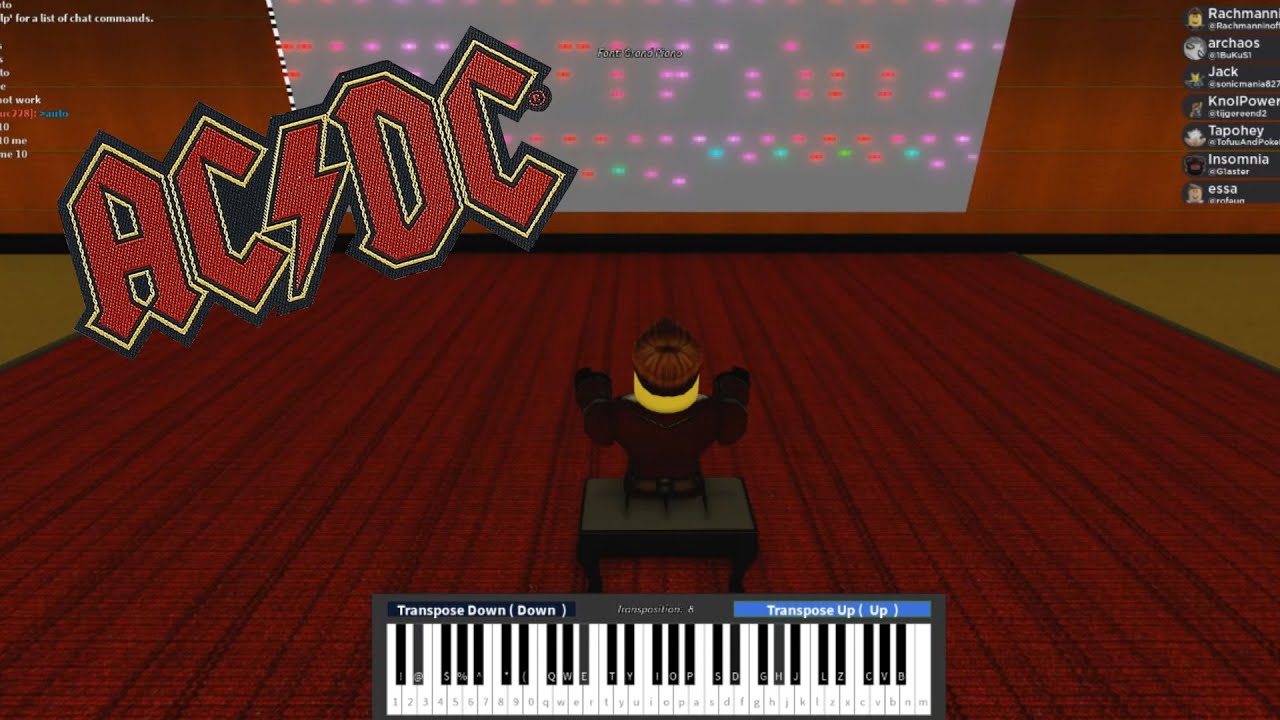 AC/DC Thunderstuck - Roblox Piano | TUTORIAL - YouTube