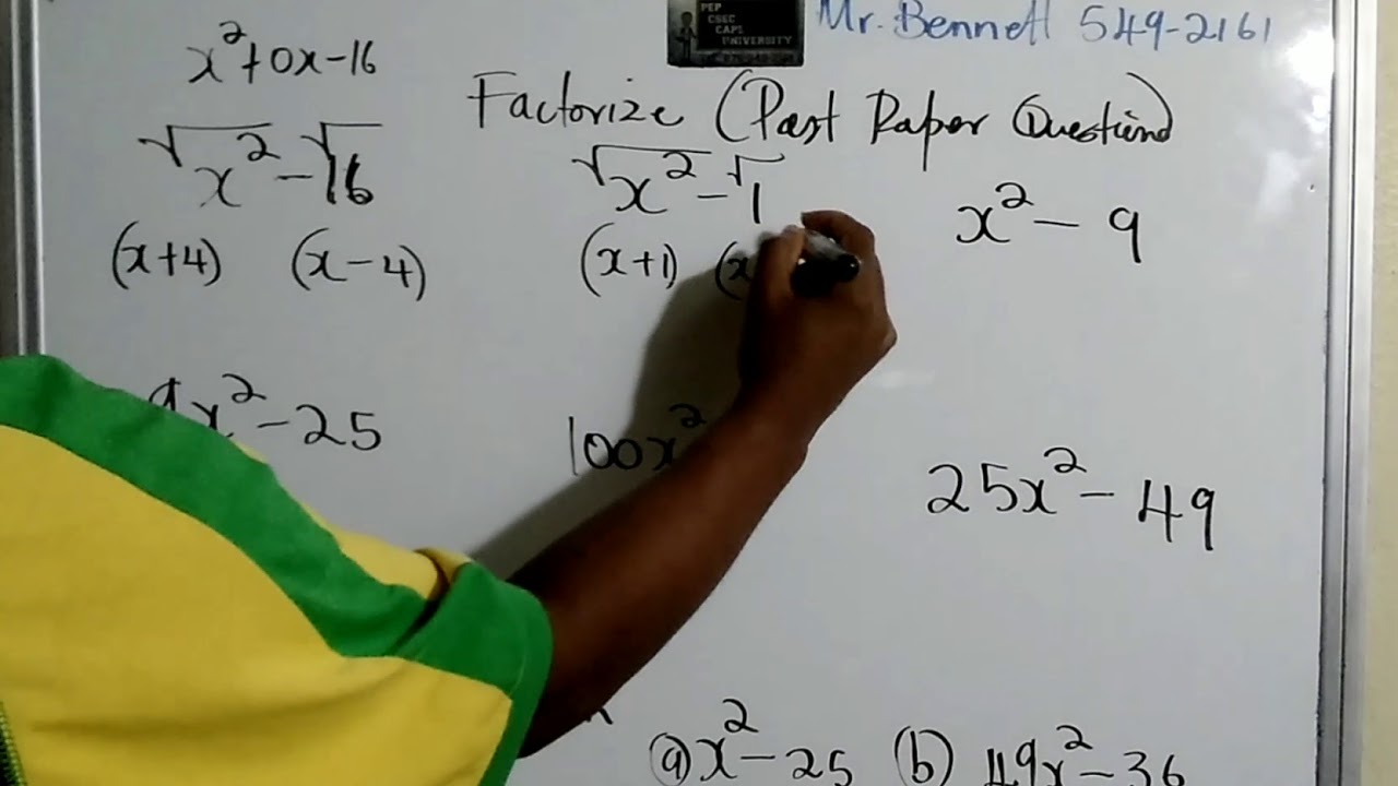 Factorization Perfect square - YouTube