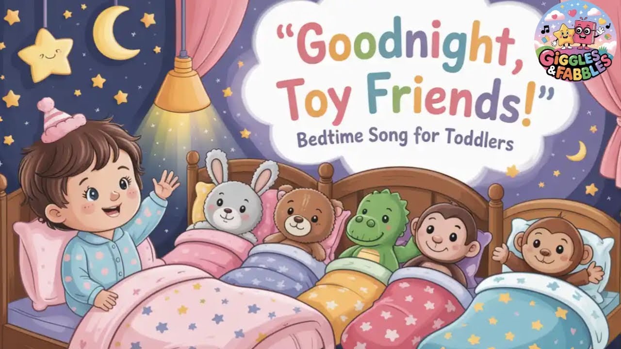 My Toy Friends Go to Sleep 🧸🌙 | Gentle Bedtime Song for Toddlers" - YouTube