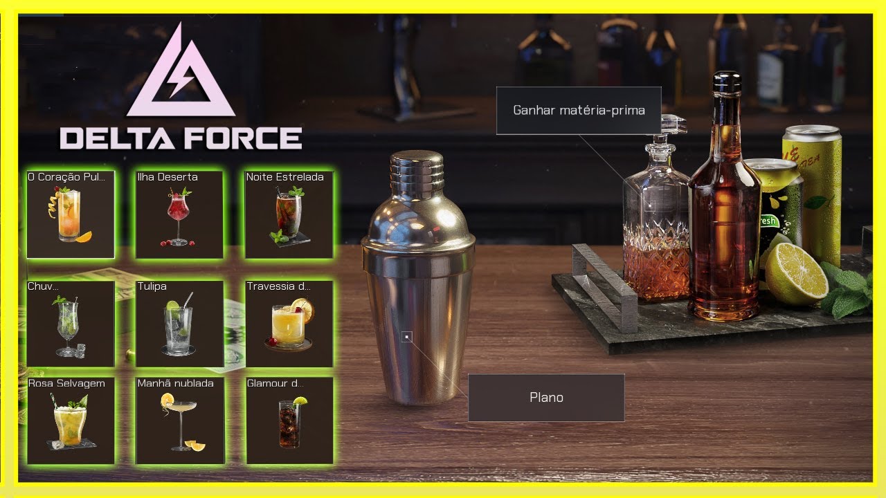 TODAS AS BEBIDAS ESPECIAIS - DELTA FORCE EVENTO - YouTube