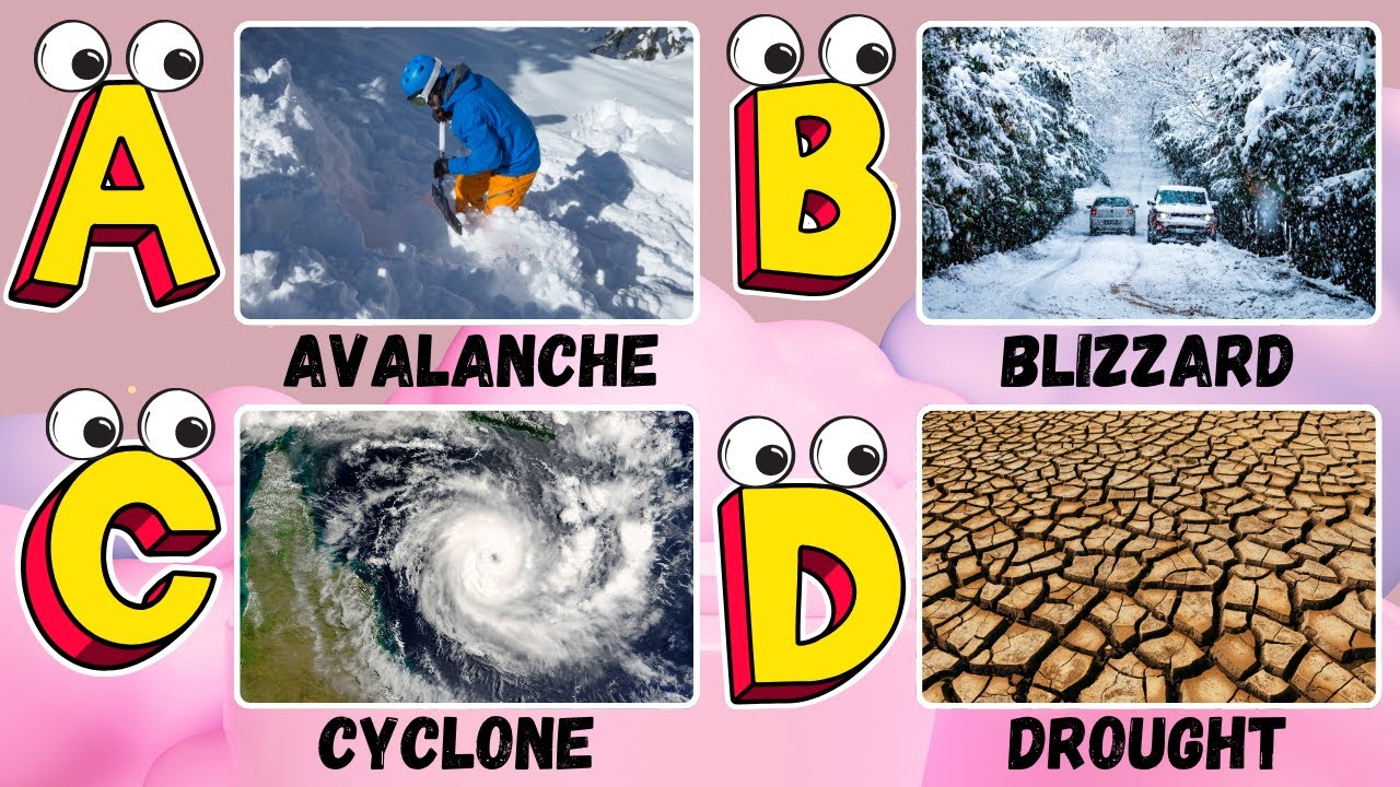 ABC of Natural Disasters 🌋 Learn the Alphabet with Storms, Volcanoes ...