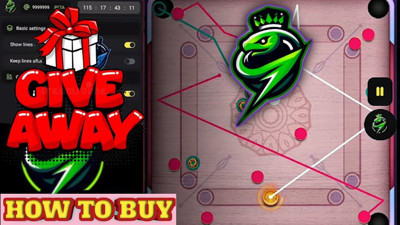 Snake Engine Giveaway 🥰||Aim2Win Carrom is live - YouTube
