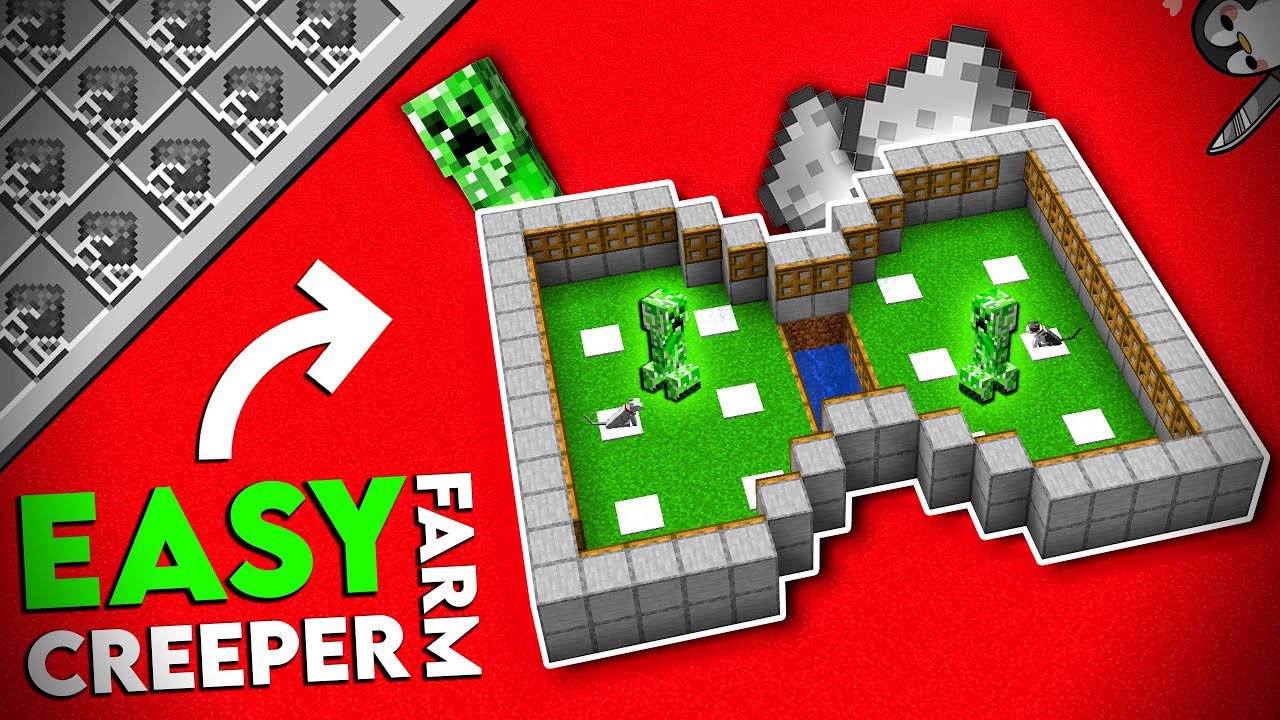 Minecraft 1.20 EASIEST Creeper Farm Tutorial | 1500+ Per Hour - YouTube