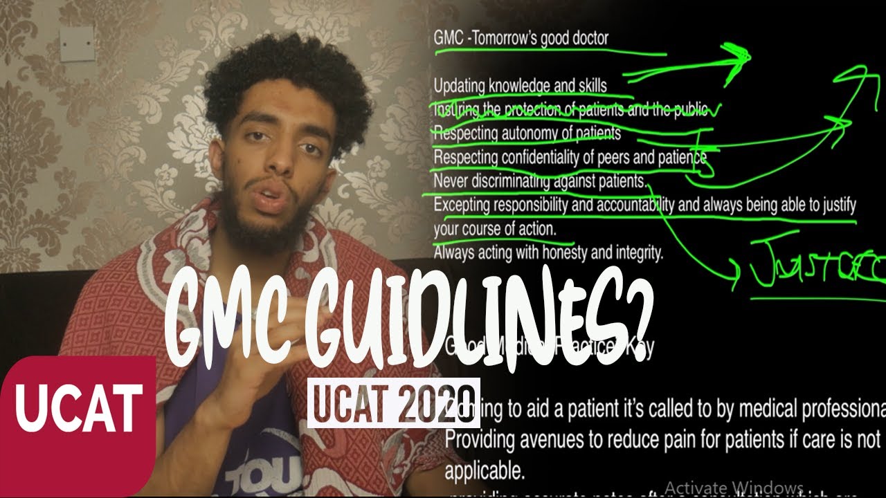 GMC MEDICAL ETHICS FOR UCAT 2020 PART 1 | MEDSHARK - YouTube