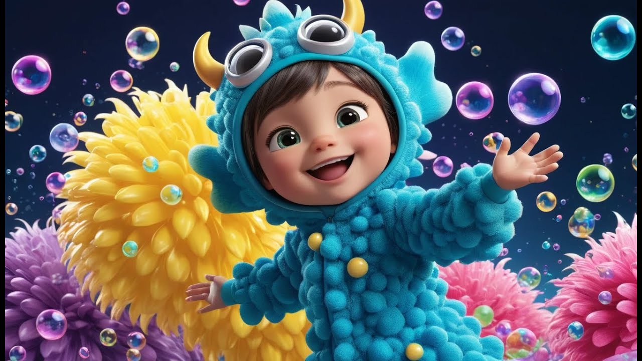 Bubble Monster Stomps Around! | Fun Nursery Rhyme for Kids | Sing-Along ...