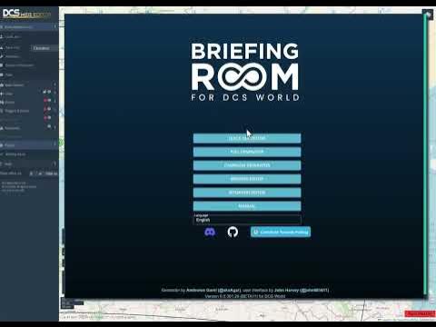 Briefing Room mission generator integrated in DCS Web Editor - YouTube