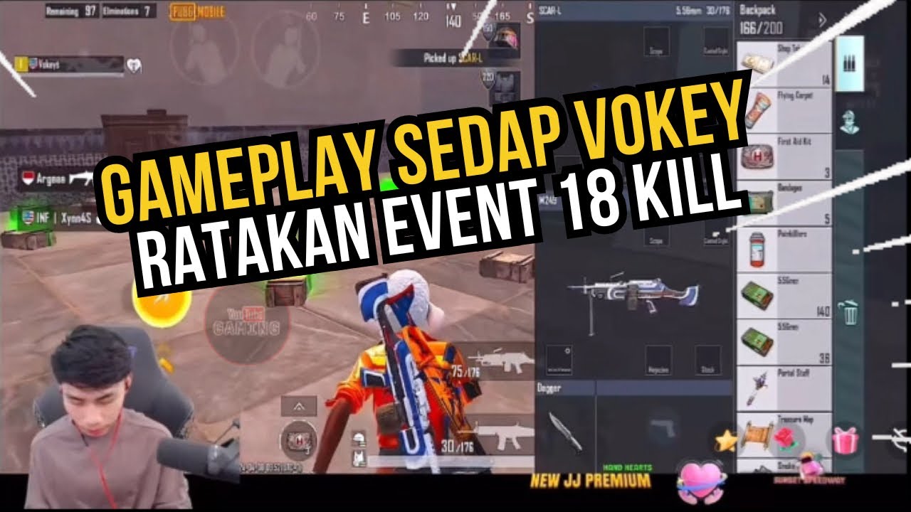 GAMEPLAY SEDAP VOKEY !! RATAKAN EVENT 18 KILL SOLO VS SQUAD - YouTube