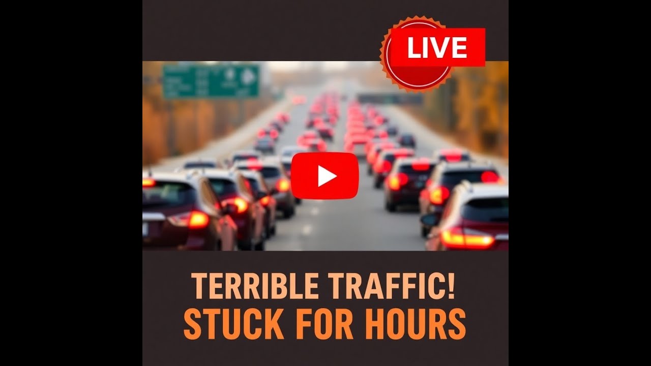 "🔥🔴 LIVE: Getting Ahead of Peak Hour Traffic – THIS IS TERRIBLE! 🚦😱"#LIVE #TrafficJam #RushHour ...