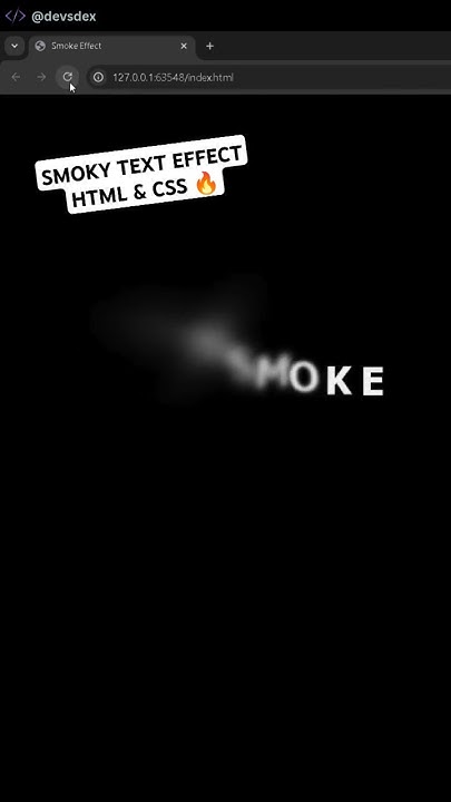Smoke Effect Using Html And Css Codeshorts Coding Cssanimation Youtube
