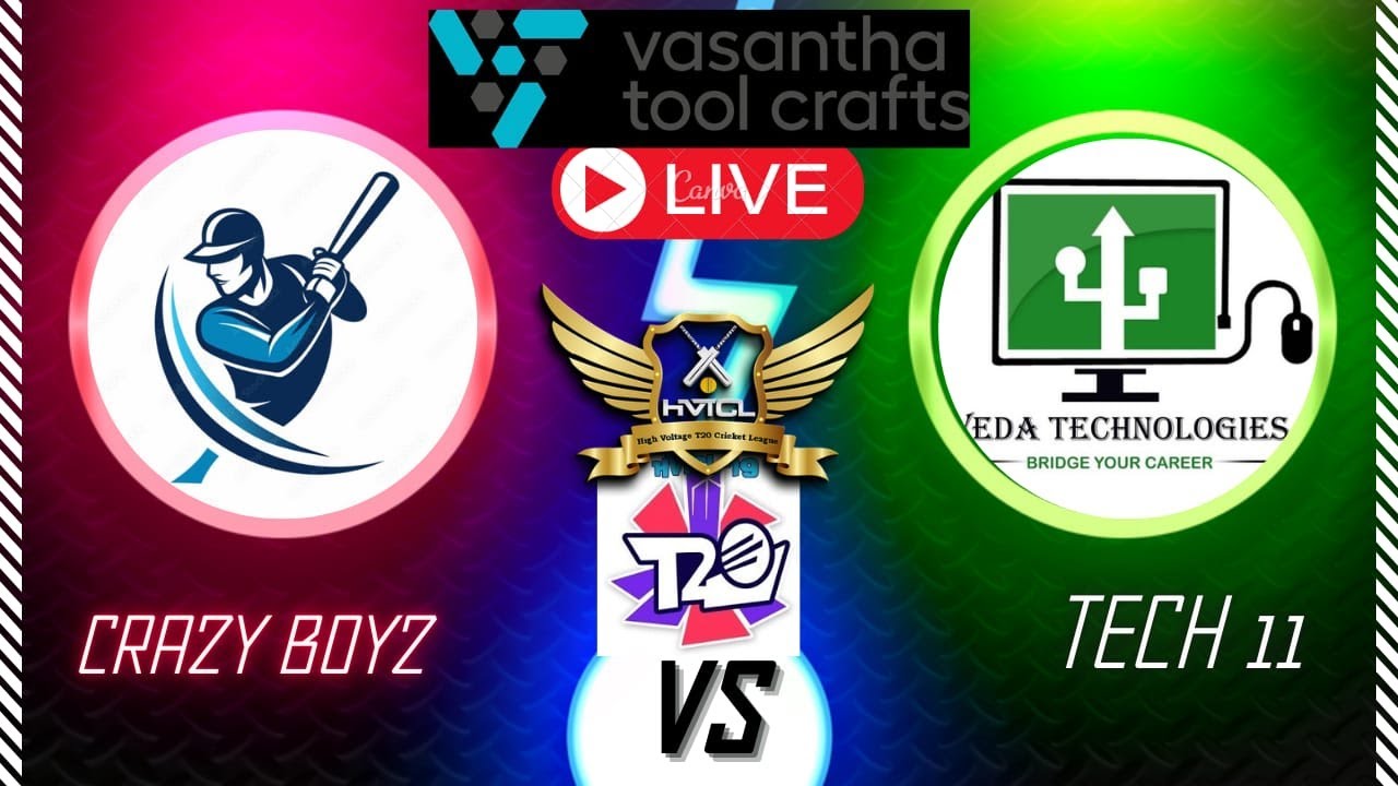 CRAZY BOYZ vs TECH11|HVTCL19|LEAGUE MATCH|LIVE - YouTube