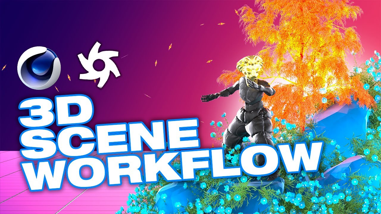 Como armar una escena en Cinema 4D 🔥 Aprende desde 0 🔥 Tutorial Cinema 4d - YouTube