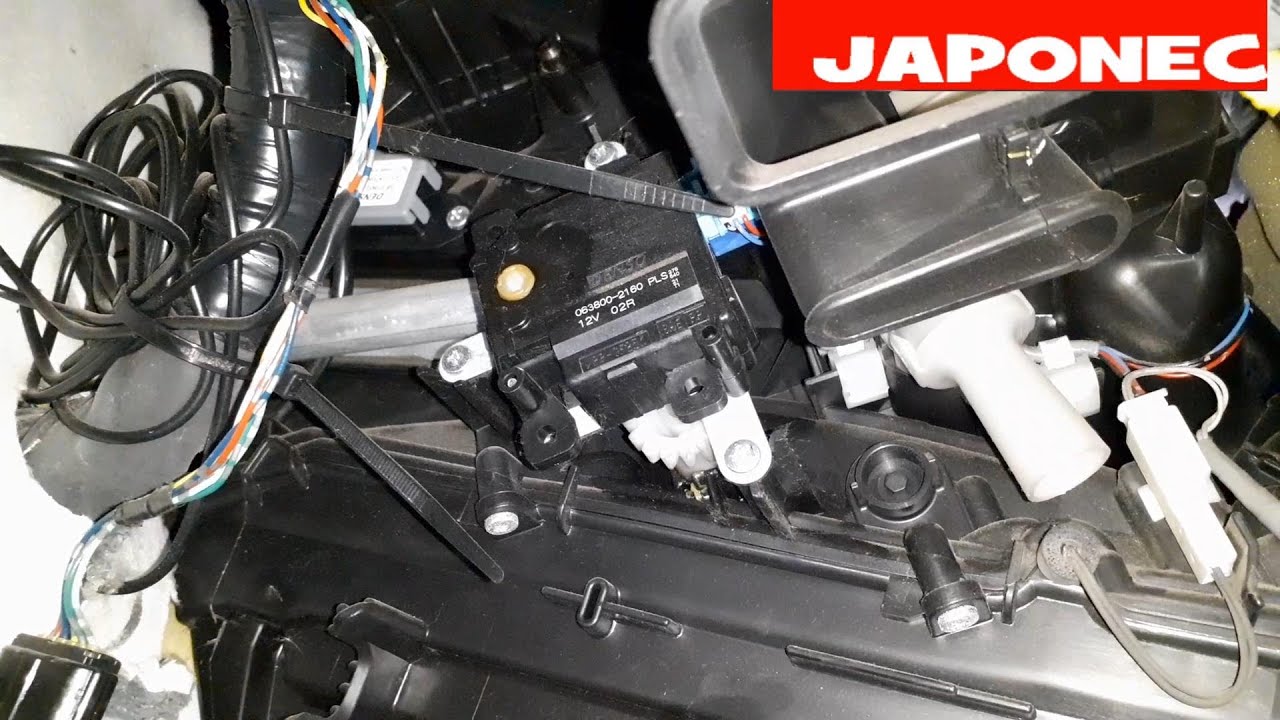 Toyota climate temperature flap replacement - YouTube
