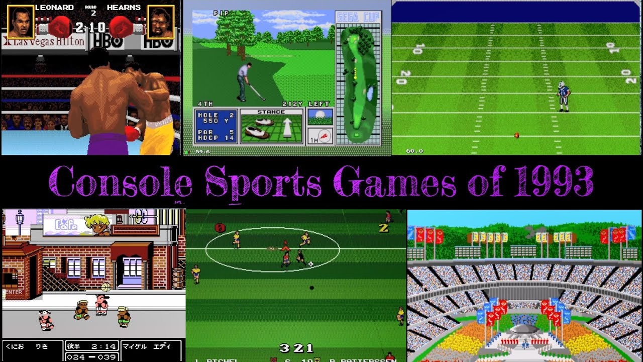 Console Sports Games of 1993 Compilation Part 3 - YouTube
