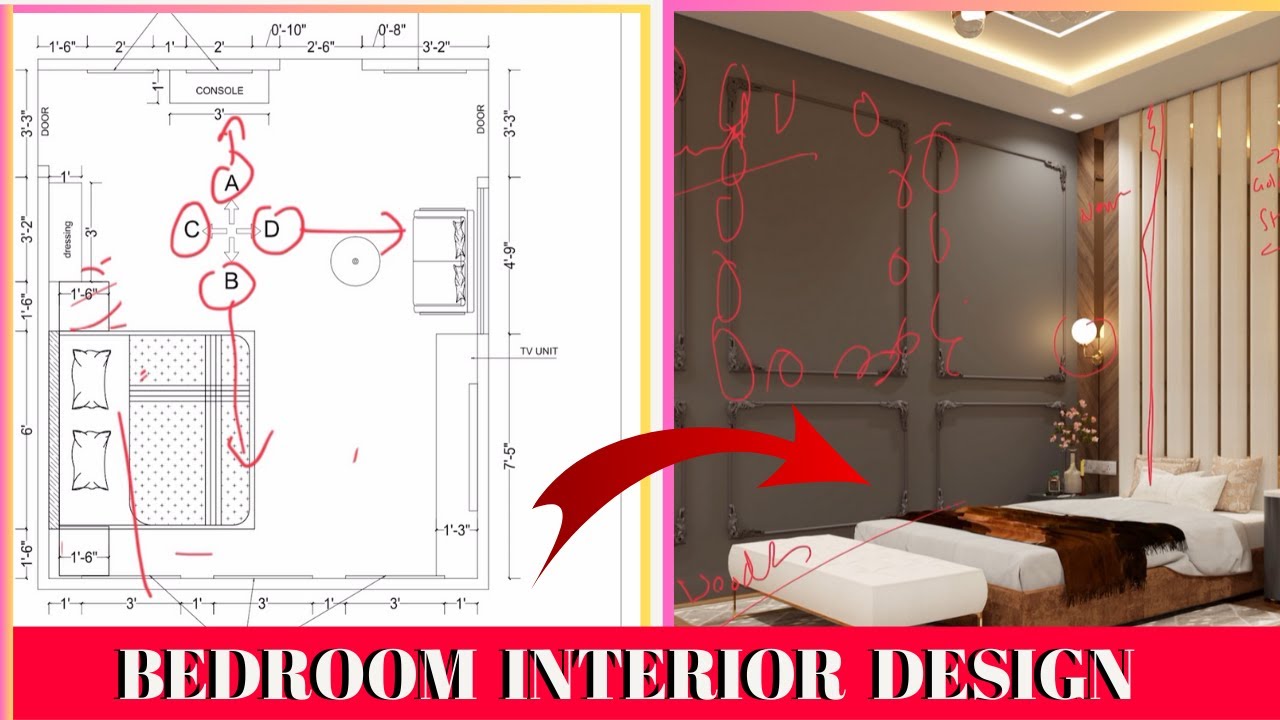 punjab Interior Design 3D With Working Details - YouTube
