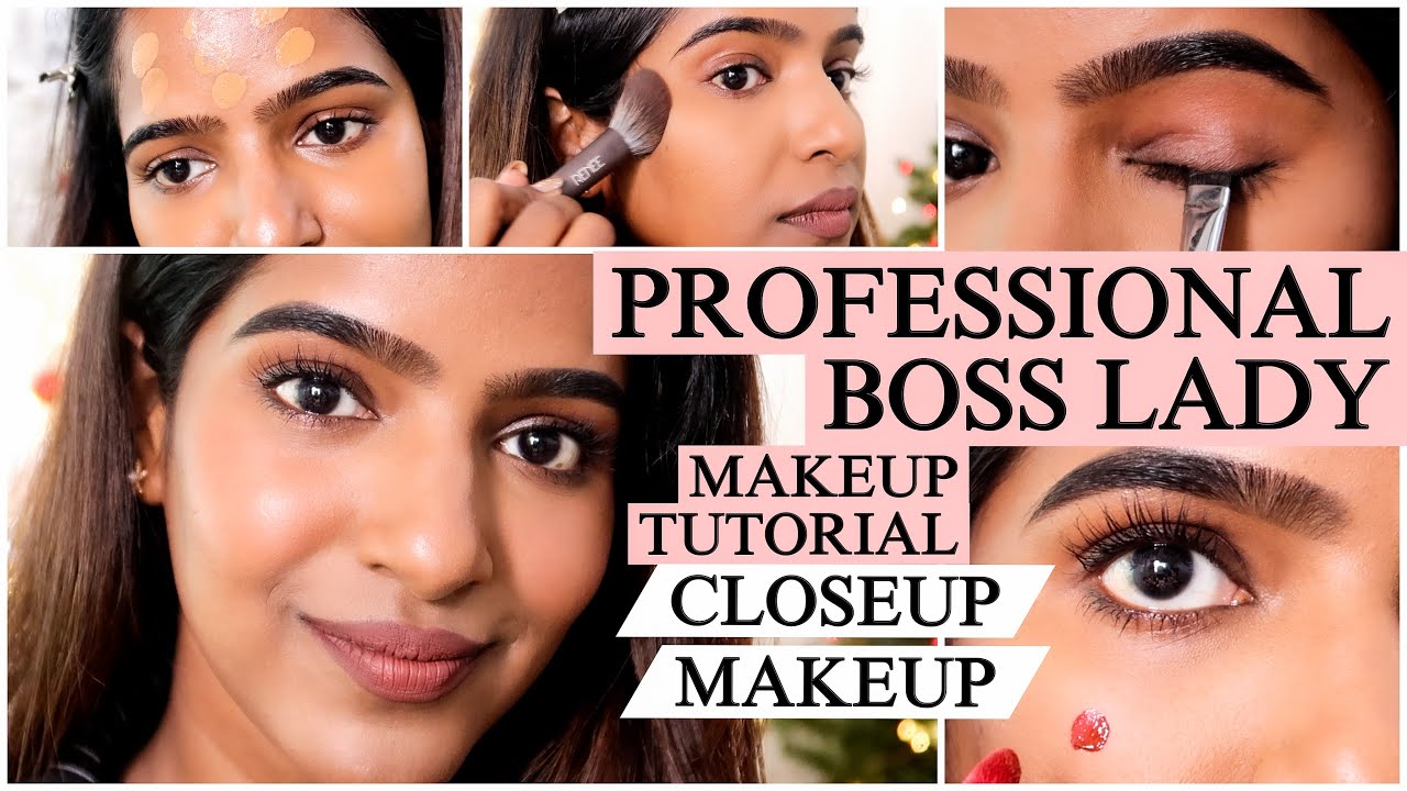 Neat & Professional Boss Lady Closup Makeup Look For Office👩‍💻💻💼 - YouTube