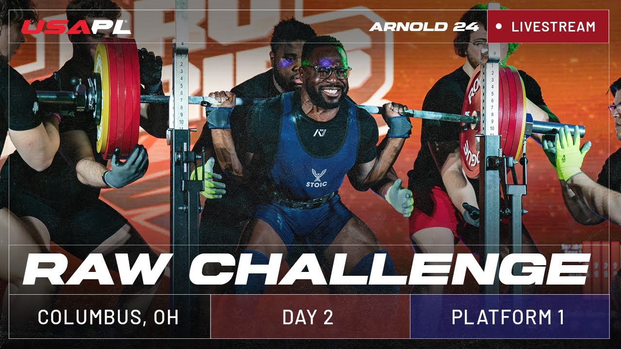 2024 USA Powerlifting Arnold Raw Challenge - Platform 1 - YouTube