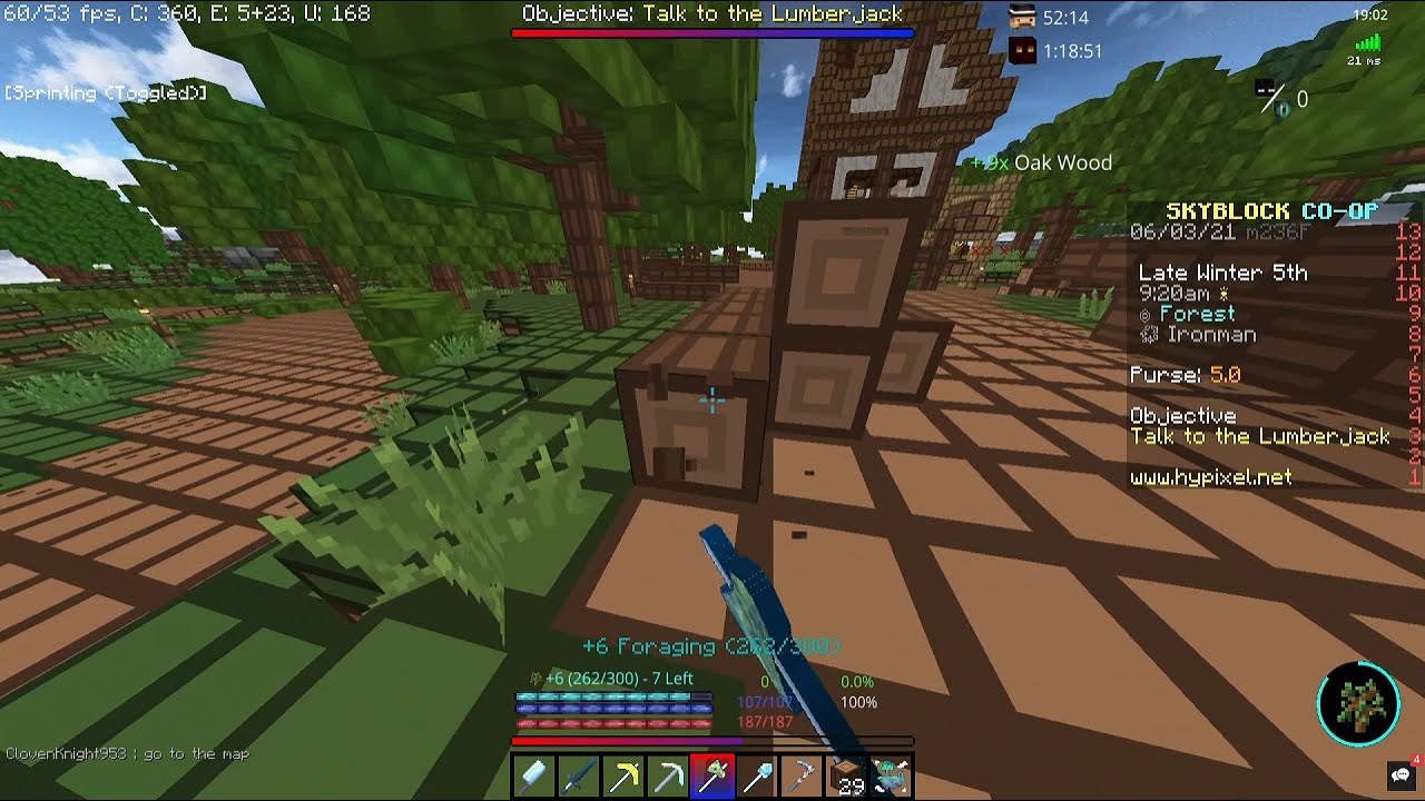 Holz farmen und OBSIDIAN Minion! | Folge #4 | Hypixel Skyblock - YouTube