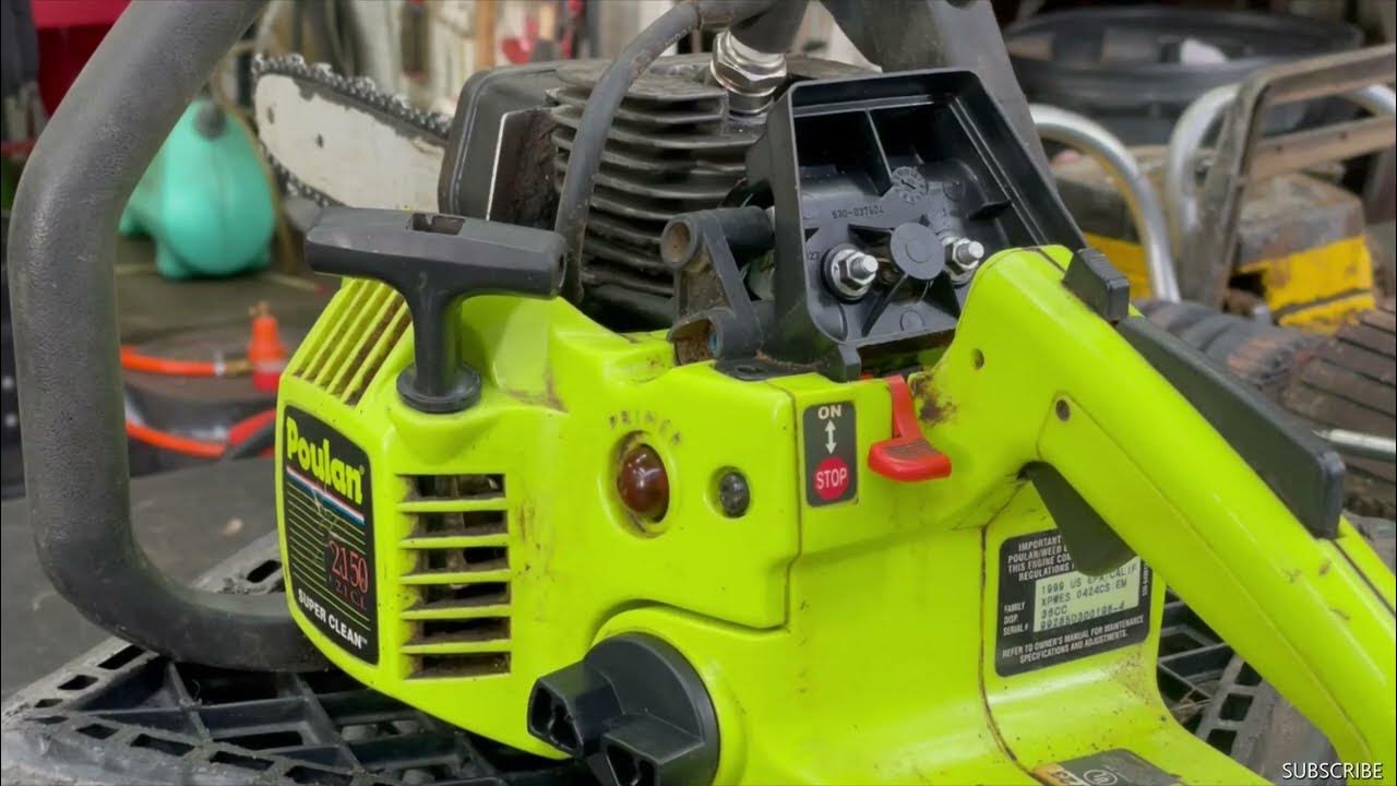 Poulan 2150 Chainsaw: Clean & Replace Carburetor Kit - YouTube