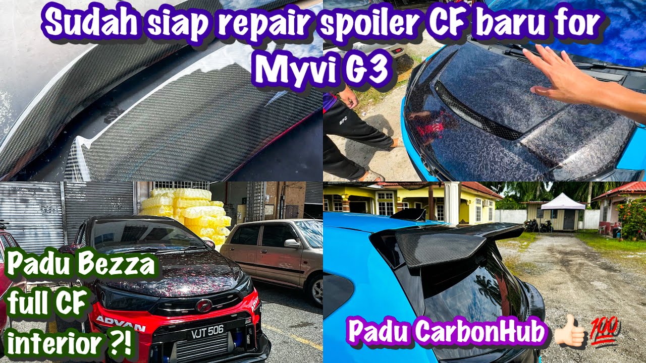 SIAP CLEAR BARU SPOILER CF GOLF MK7 | MYVI G3 x BEZZA FULLY CARBON ...