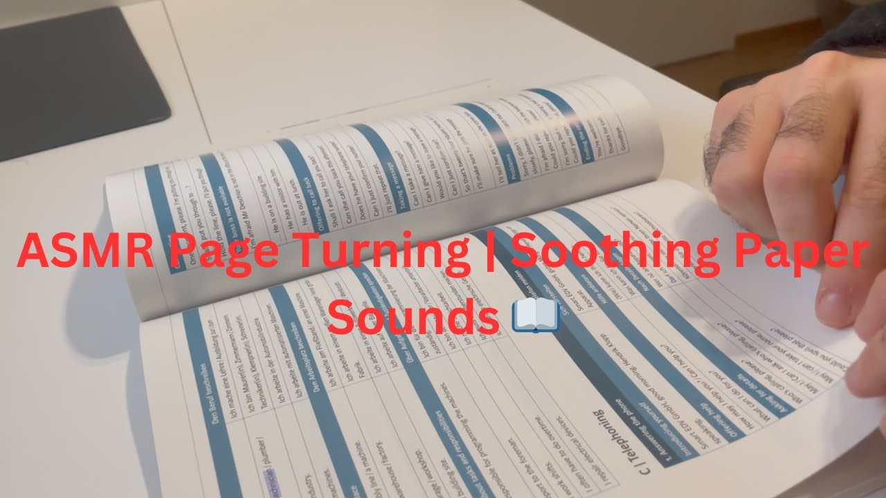 ASMR Page Turning | Relaxing Paper Sounds & Gentle Flipping 📖 # ...