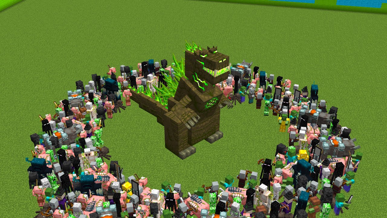 Tremorzilla vs All Minecraft Mobs - YouTube