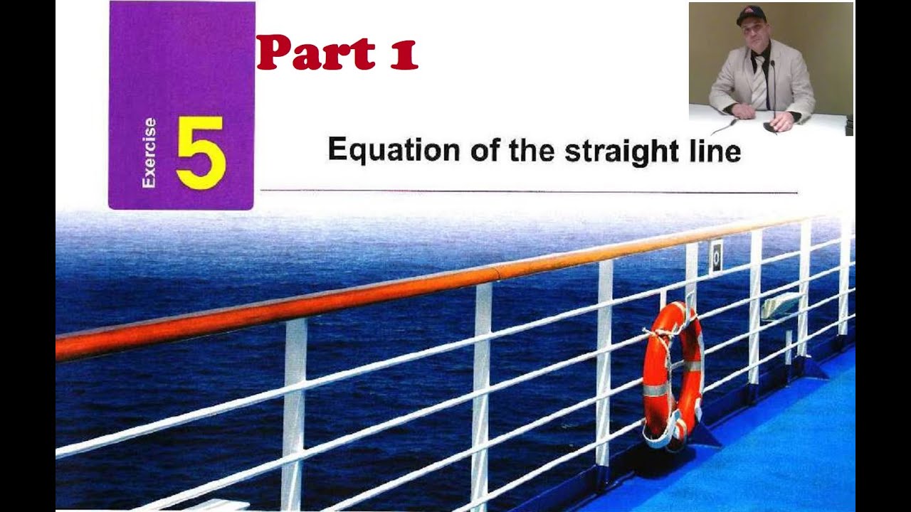 solving exercise 5 geometry, equation of straight line, secondary 1 ...
