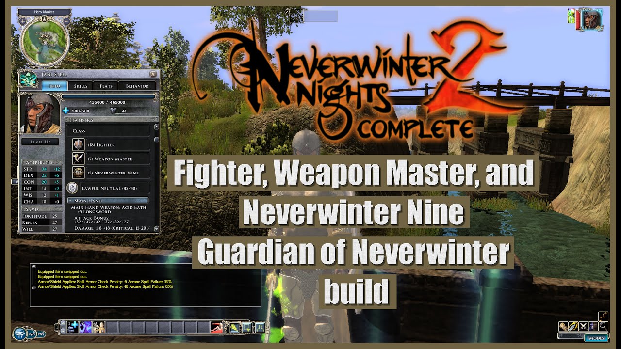 Neverwinter Nights 2 Fighter Weapon Master Neverwinter Nine Guardian of ...