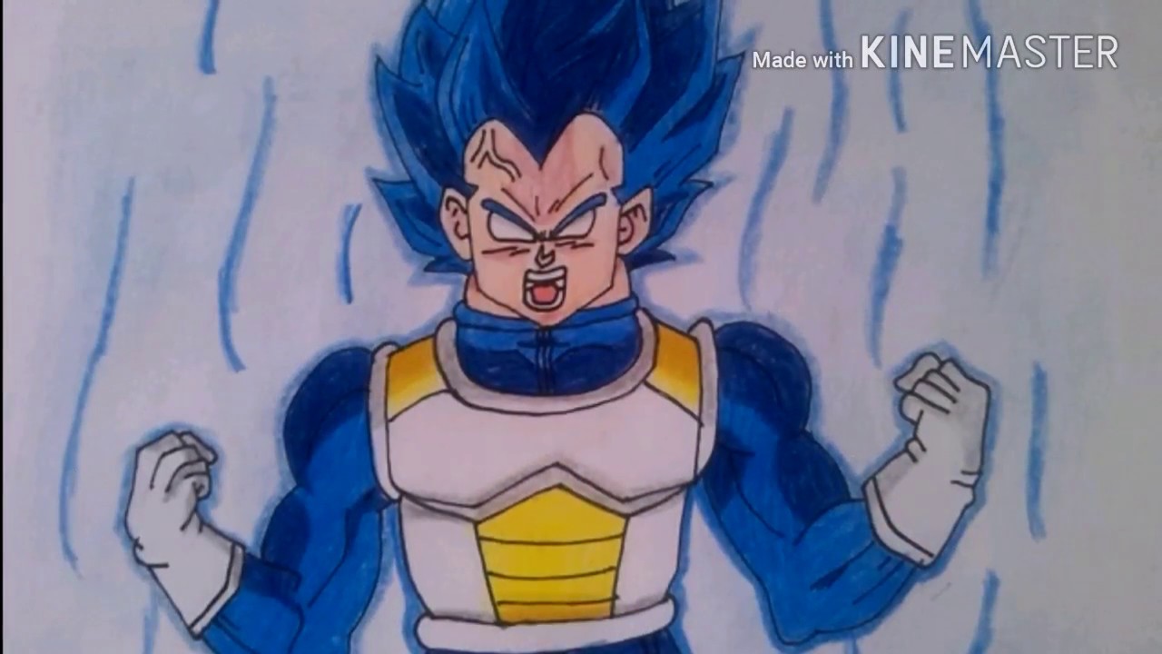 Dibujando vegeta ssj azul (crix dibujanteZ Vs Drawing art) - YouTube