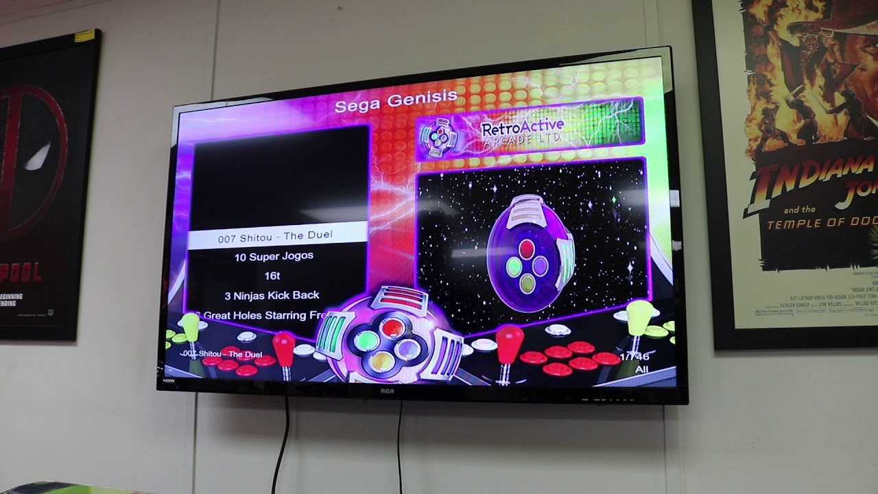 Retro Active Arcade New 5000 Game list Menu - YouTube