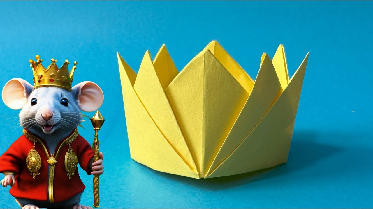 Corona de origami | Cómo hacer una corona de papel - YouTube