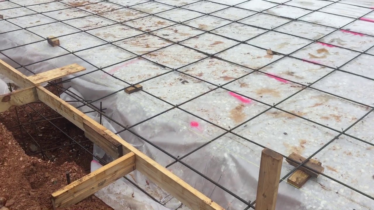 Red iron 40x80x16 concrete framing - YouTube
