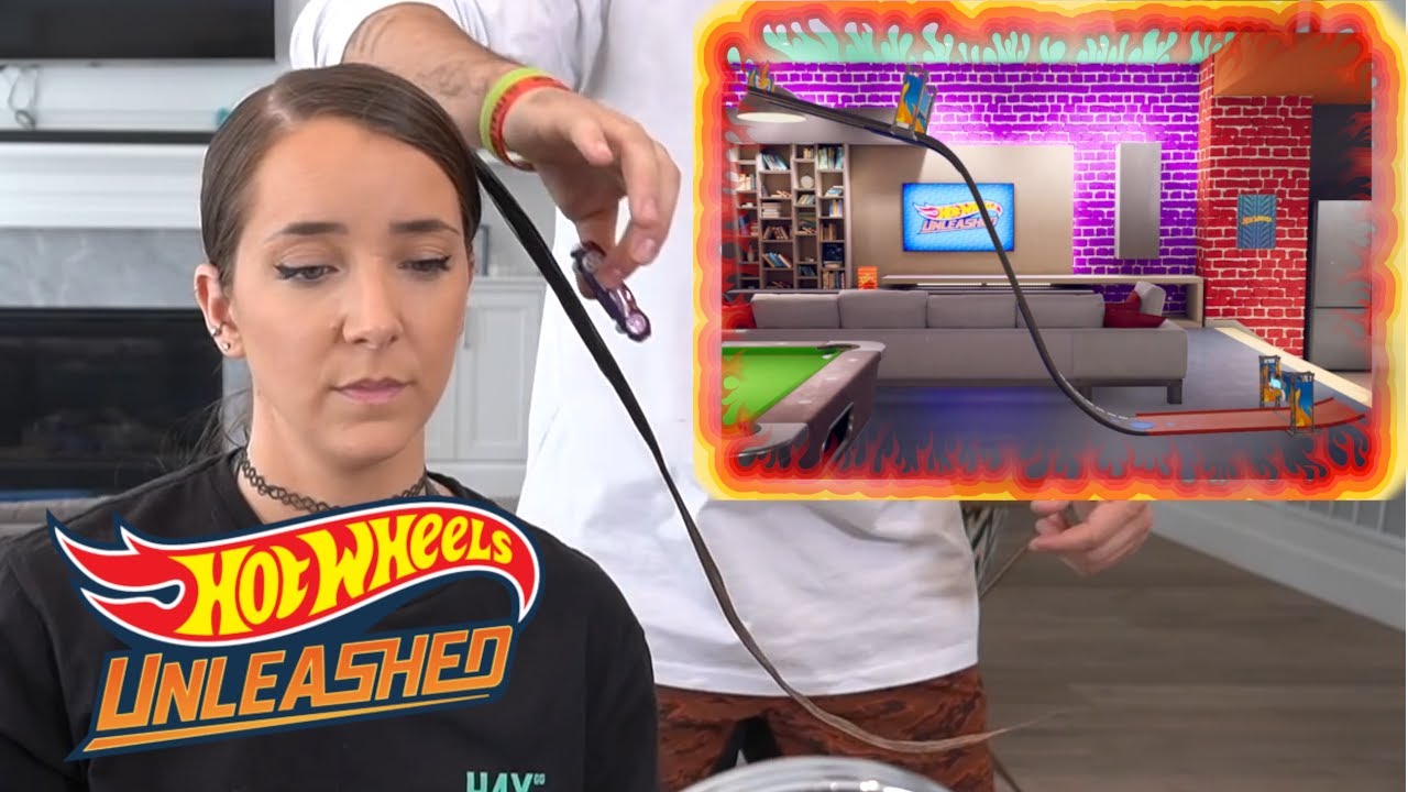 I Made Jenna Marbles' Hair Track in Hot Wheels Unleashed - YouTube