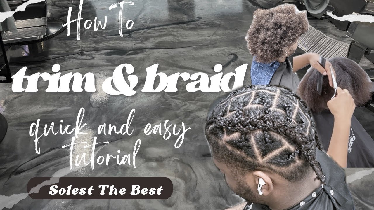 How to do hair like a pro | below dry, trim and braid tutorial - YouTube