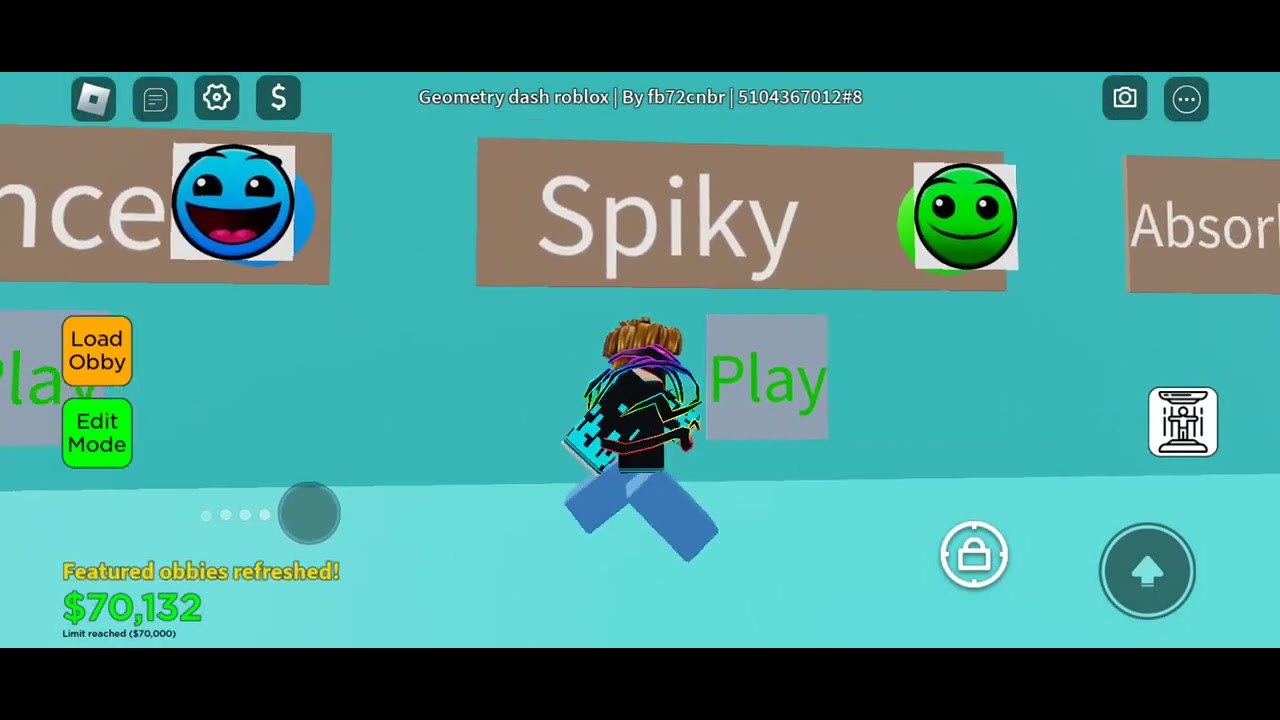 Geometry dash in obby creator showcase - YouTube